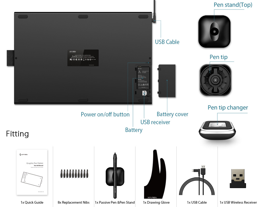 Star 06 Wireless drawing Pad tablet | XP-Pen Singapore official store